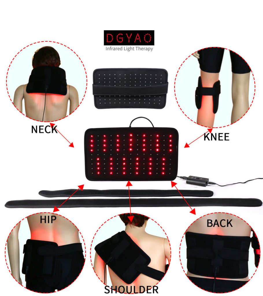 dgyao® Near Infrared Light Therapy Pad with Wrap & Straps (Two-Pads ...