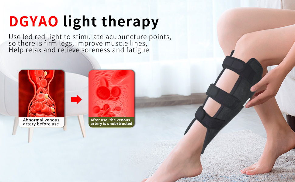 dgyao® Red Light Therapy Device for Leg & Arm Pain, Near Infrared ...